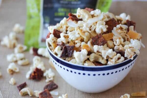 High Protein Healthy Party Mix 3 Ways! | Gluten Free Popcorn & Jerky ...