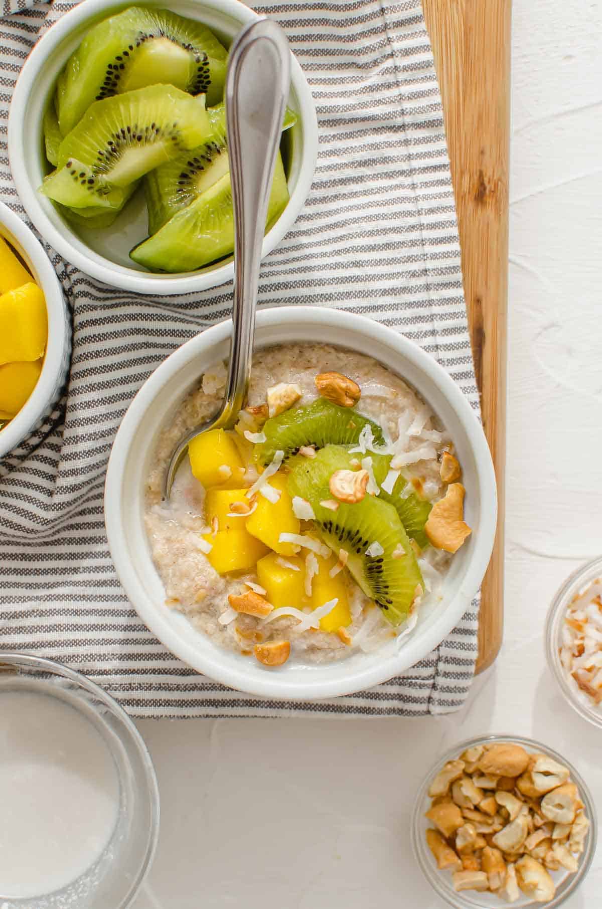 High Protein Oatmeal (No Protein Powder!) - Abbey's Kitchen