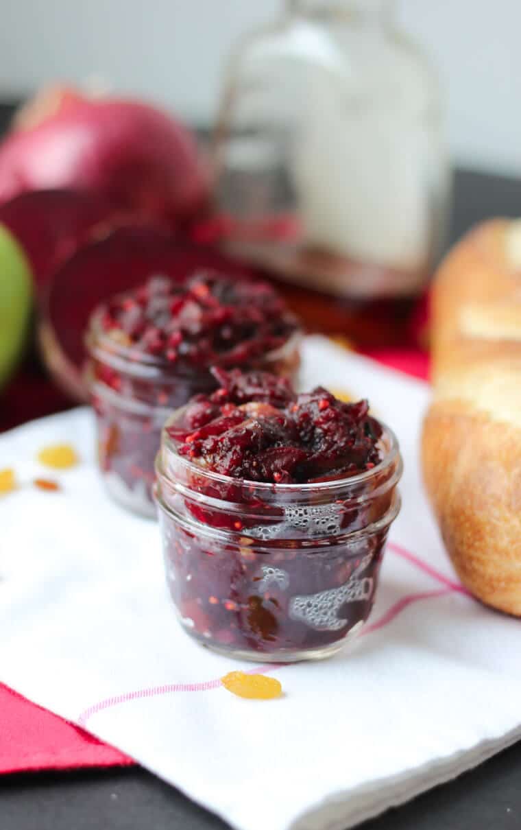 Spicy Beet and Apple Chutney with Ginger - Abbey's Kitchen