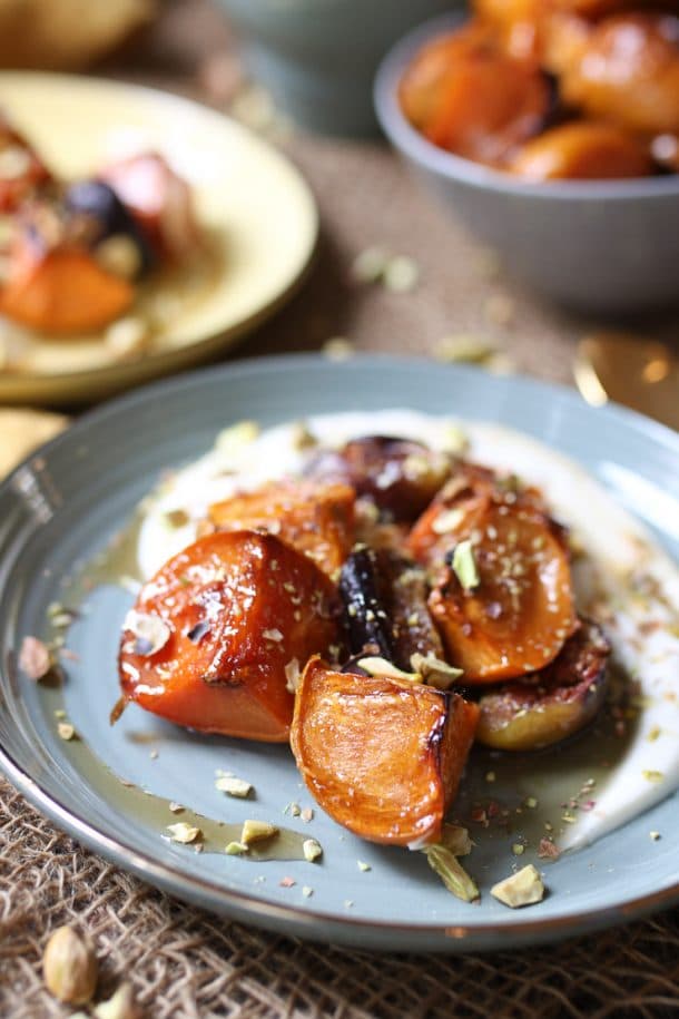 Vegan Maple Roasted Persimmons and Figs | Healthy Holiday Dessert ...