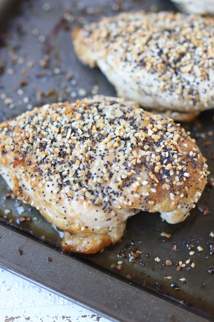 Everything Bagel Chicken Breasts (Healthy + Gluten Free) - Abbey's Kitchen