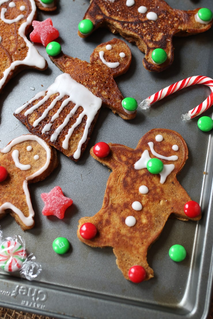 Gingerbread Pancakes Recipe | Vegan Holiday Breakfast Recipe - Abbey's ...
