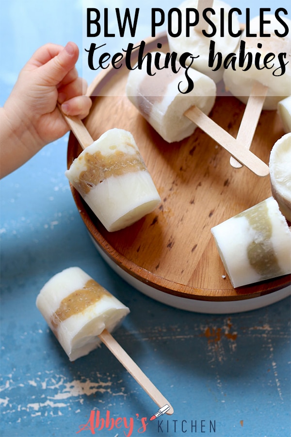 BLW Homemade Popsicles with No Added Sugar for Teething Babies ...