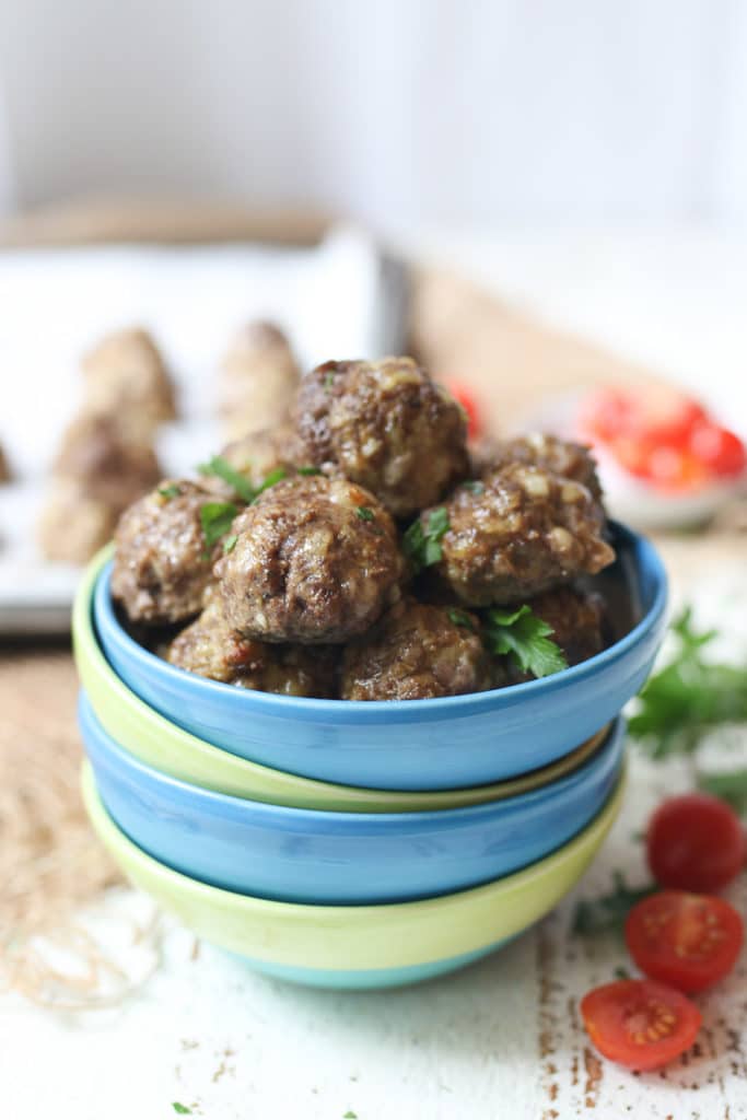 Toddler Meatball Recipe with Hummus | Iron Rich + BLW Friendly - Abbey ...