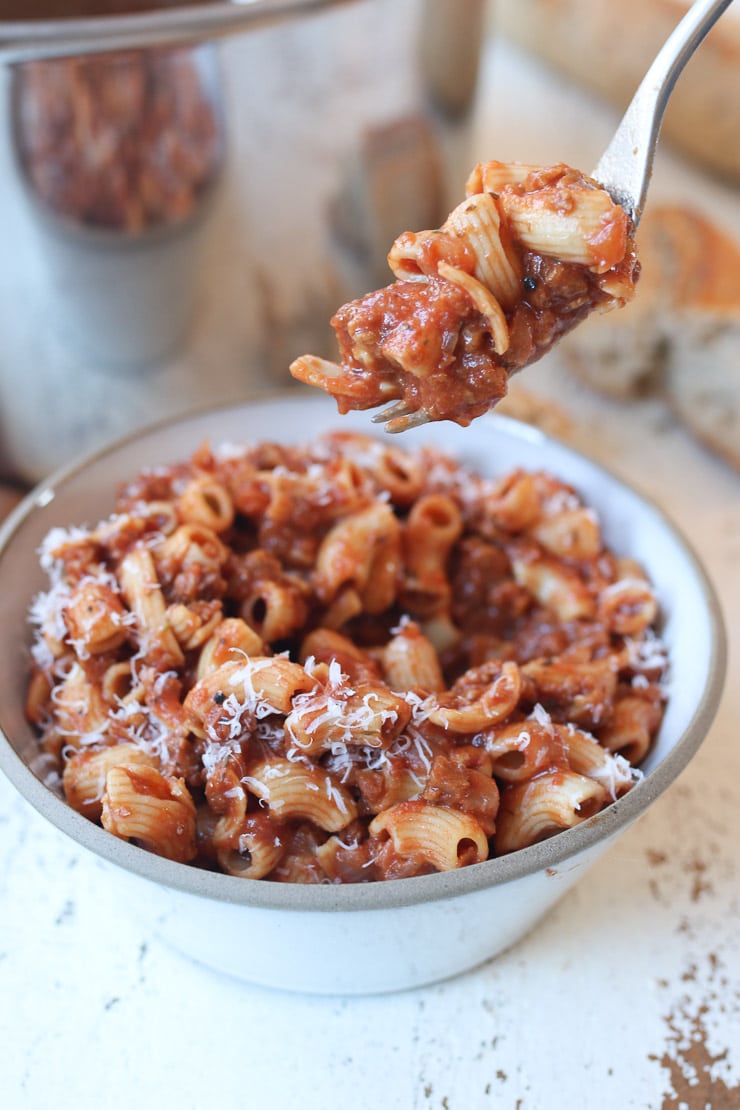 Vegan Beefaroni Recipe | Gluten Free Kid Friendly Copycat!