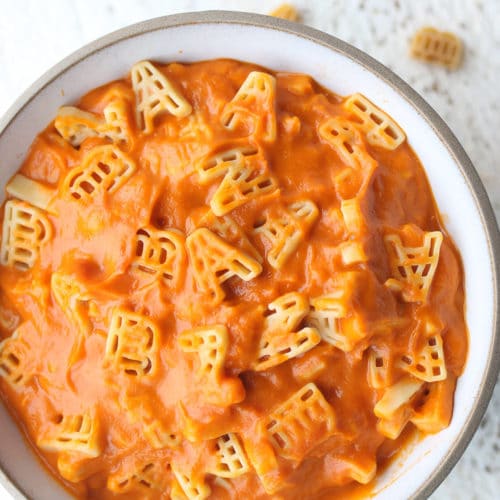 Vegan Alphagetti with Hidden Veggies & Pantry Staples - Abbey's Kitchen