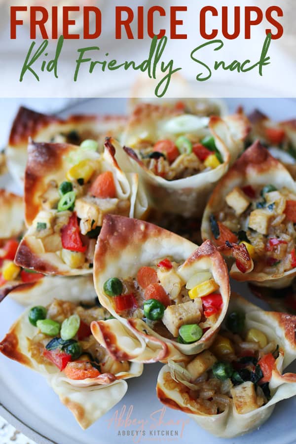 Mini Fried Rice Cups (Kid and Toddler Friendly) - Abbey's Kitchen