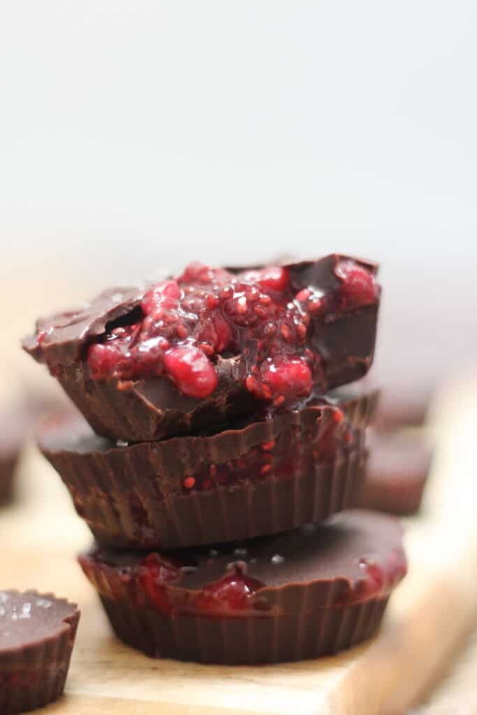 Chocolate Cups with Chia Jam - Abbey's Kitchen