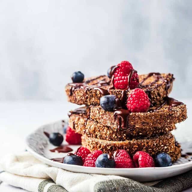 Churro French Toast (Vegan + Healthy) - Abbey's Kitchen