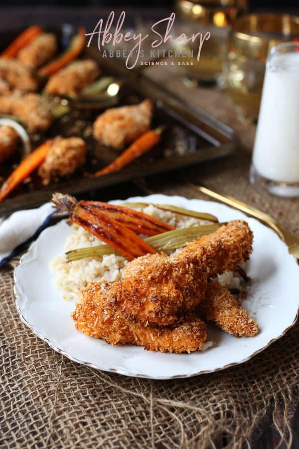 Buffalo Chicken Strips Recipe | Easy Sheet Pan Dinner - Abbey's Kitchen