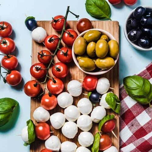 Tomato and Cheese Plate (Hunger Crushing Combo™ Snack #3) - Abbey's Kitchen