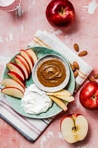 Sliced Apples with Almond & Yogurt Dip (Hunger Crushing Combo™ Snack #4 ...